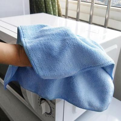 China Reusable Microfiber Washcloths 100% Microfiber Technic Plain Solid Color 40x40cm Washcloth for sale