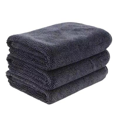 China thick 1200gsm Microfiber Car Cleaning Cloth Plain Solid Color Super Water Absorbent for sale