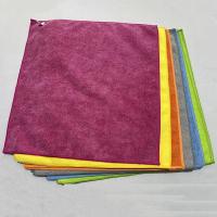 China OEM Microfiber Terry Cloth Cleaning Rags Plain Solid Color 30x40cm or Customized for sale