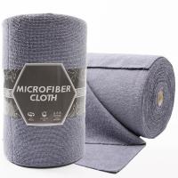 China Tear Off Disposable Microfiber Cloth Roll 25x25cm 200gsm Lint Free OEM for sale