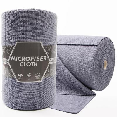 China Tear Off Disposable Microfiber Cloth Roll 25x25cm 200gsm Lint Free OEM for sale