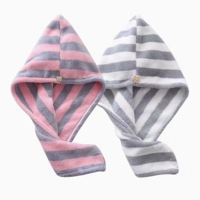 China Pack of 2 Women's Quick-Dry Microfiber Hair Wraps 25x65cm 270-500gsm Soft Frizz-Resistant for sale