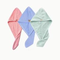 China 3PCS Macaron Color Thickened Hair Drying Towels – Soft, Absorbent & Quick-Dry for sale