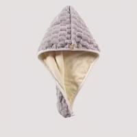 China Super Absorbent Double-Layer Microfiber Hair Wrap 25x65cm 270-500gsm Quick-Dry Anti-Frizz Towel for sale