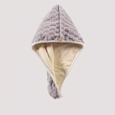 China Super Absorbent Double-Layer Microfiber Hair Wrap 25x65cm 270-500gsm Quick-Dry Anti-Frizz Towel for sale