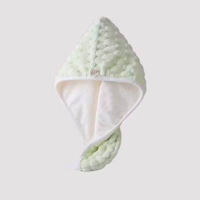 China Double-Layer Microfiber Head Wrap for Women - Quick-Drying Super Absorbent Hair Towel for sale