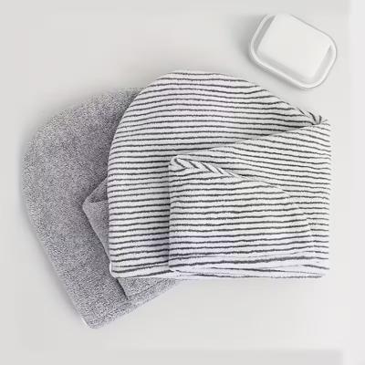 China Bamboo Charcoal Fiber Hair Drying Cap 25x65cm Super Absorbent Anti-Frizz Microfiber Towel for sale