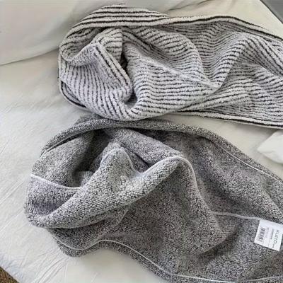 China Eco-Friendly Bamboo Charcoal Hair Wrap Cap 25x65cm Fast Drying Microfiber Towel for sale