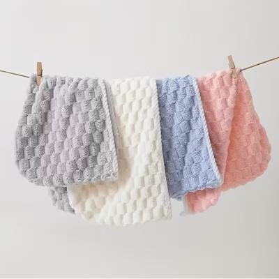 China Embossed Floral Microfiber Hair Wrap – Ultra Absorbent & Quick-Drying for sale