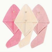 China Microfiber Hair Drying Headscarves for Women Fast Dry Soft Anti Frizz 25x65cm 100 Polyester for sale
