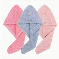 China 100% Polyester Microfiber Headscarf Set 25x65cm 270-500gsm Quick-Drying Hair Towel for sale