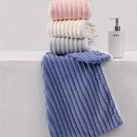 China Quick-Dry Microfiber Hair Towel Cap 25x65cm 270-500gsm Coral Fleece Snug Fit for sale