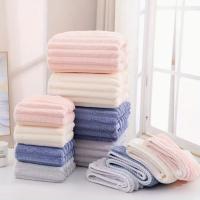 China Microfiber Candy Bar Hair Wrap Towel 25x65cm Quick Dry Coral Fleece for sale