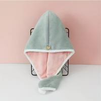 China Ultra Soft Microfiber Hair Drying Cap 25x65cm 270-500gsm Absorbs Water Fast Frizz Free for sale