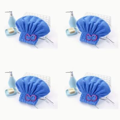 China Customizable Microfiber Hair Towel Coral Fleece Quick Dry 60x100cm for sale