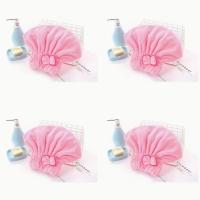 China Ultra Soft Absorbent Bow Hair Towel Coral Fleece 60x20cm Custom Size for Gentle Hair Drying for sale