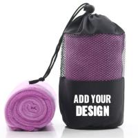 China Premium Microfiber Sport Towel with Mesh Pouch – Fast Drying & Compact for sale
