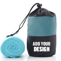 China Premium Microfiber Sport Towel with Mesh Pouch – Fast Drying & Compact Design for sale