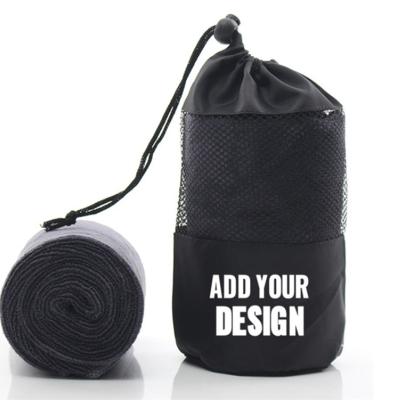 China 280gsm Quick-Dry Microfiber Gym Towel 40x90cm with Breathable Mesh Pouch Sweat-Resistant Lightweight for sale