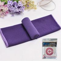 China Custom Microfiber Cooling Towel 30x70cm Quick Dry Antibacterial Sport Towel for sale