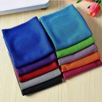 China 160gsm Ultra-Absorbent Antibacterial Microfiber Camping Towel 35x75cm Fast Dry for sale