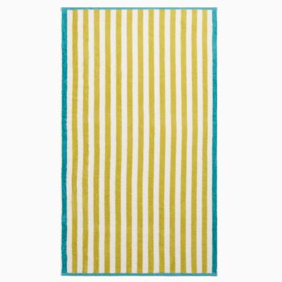 China 90x180cm Oversized Beach Towel with Waterproof Backing 600gsm Cotton for Family Outdoor Use for sale