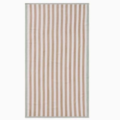 China Vintage Striped Beach Towel 100x180cm Fade Resistant Cotton Quick Dry for sale