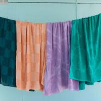 China Eco Friendly Beach Towel 100% Cotton 70x140cm Customizable Biodegradable Sustainable for sale