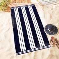 China Luxury Cotton Beach Towel 30x60 Inch Sand Resistant Quick Dry for Pool Resort for sale