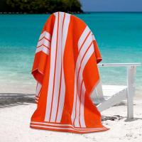 China GOTS Certified Organic Cotton Beach Towel 75x150cm Lightweight Travel Blanket for sale