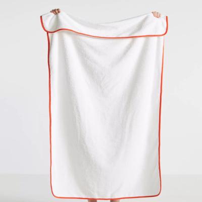 China Oversized 100% Cotton Beach Towel Quick Dry Sand Resistant 80x160cm Custom Size for sale