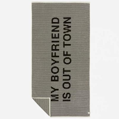 China Customizable Yarn-dyed Cotton Beach Towel 30x60 in Lightweight Travel for sale