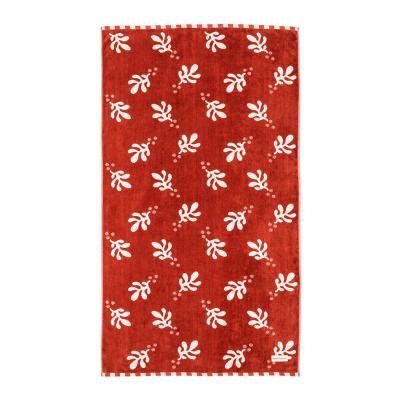 China Custom 600 GSM Cotton Beach Towel Oversized 180x90cm Ultra Absorbent Family Bath Sheet for sale