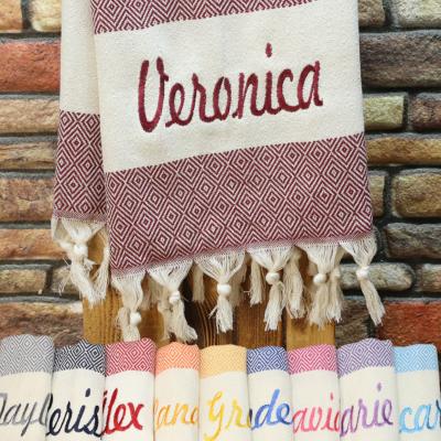 China Custom Monogrammed Quick-Dry Microfiber Towel 70x140cm for Athletic Gym Travel for sale