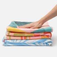 China Premium 600 GSM Cotton Beach Towel 70x140cm Quick Dry Absorbent Soft for sale