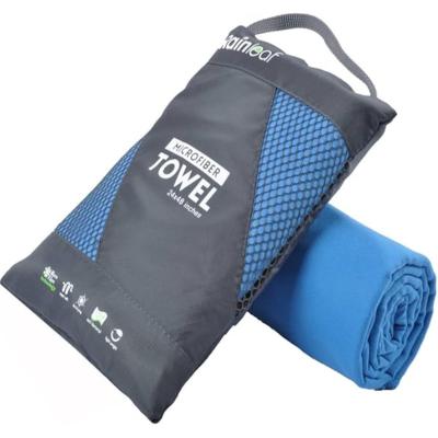China Eco-Friendly 200gsm Microfiber Sport Towel 75x150cm Quick Dry Ultra Absorbent for Gym Travel for sale