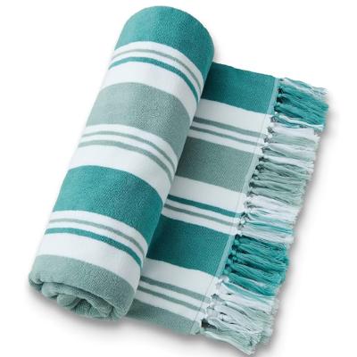China Extra Large 90x180cm 600gsm Premium Cotton Beach Towel for Luxury Resort for sale