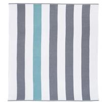 China Custom OEM 100% Cotton Striped Beach Towel 70x140cm 280gsm Fast Drying for sale