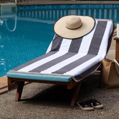 China Large Velour Beach Towel 100% Cotton 30x60 Inches Super Absorbent Sand Resistant Family Pool for sale