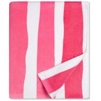 China 100% Cotton Velour Beach Towel Ultra Absorbent Quick Dry 70x140cm Custom Size for sale