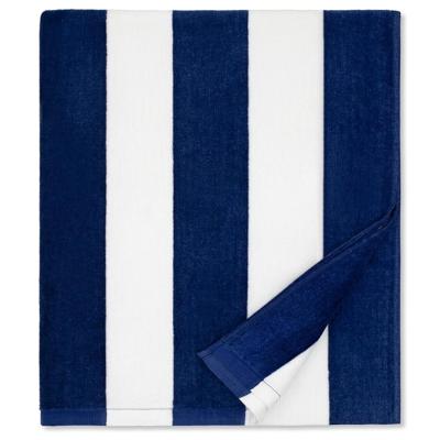 China Extra Large Cotton Velour Beach Towel Picnic Blanket 180x90cm Customizable for sale