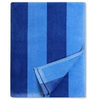 China Hypoallergenic Velour Beach Towel 100% Pure Cotton Striped 70x140cm for Sensitive Skin for sale