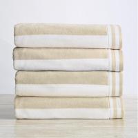 China Custom 100% Cotton Eco-Friendly Beach Towel 70x140cm Quick Dry Yarn Dyed for sale
