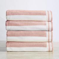 China Luxury Cotton Beach Towels 70x140cm Quick Dry Plush Poolside Spa Towels for Resorts for sale