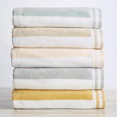 China Customizable 100% Cotton Beach Towel 80x160cm Quick Dry Velour Luxury Resort Towel for sale