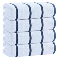 China Premium Yarn-Dyed Cotton Beach Towel 300gsm 540gsm Custom Size for Seaside Relaxation for sale