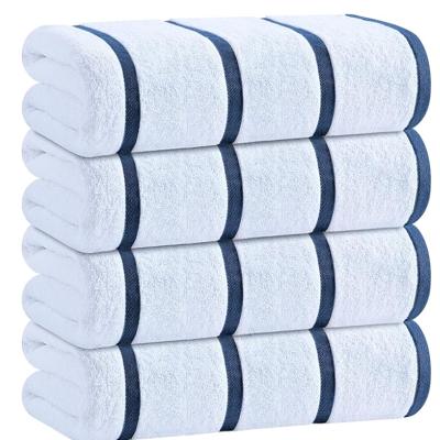 China Premium Yarn-Dyed Cotton Beach Towel 300gsm 540gsm Custom Size for Seaside Relaxation for sale