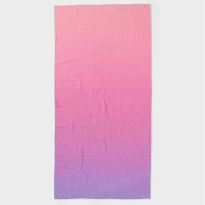 China Luxury Reversible Beach Towel 100% Cotton Velour Terry 70x140cm Quick Dry Pool Travel for sale