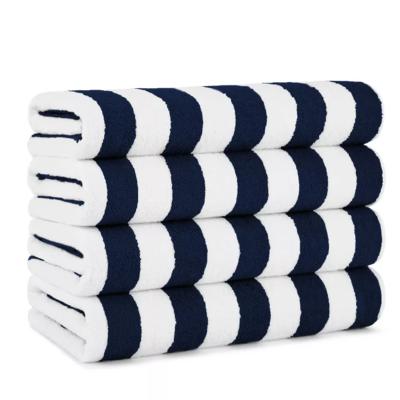 China Premium Yarn-Dyed Cotton Cabana Beach Towel 30x60 Inch Quick Dry for sale