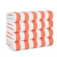 China Customizable Yarn-Dyed Striped Cotton Beach Towel 70x140cm Quick-Dry Family Size for sale